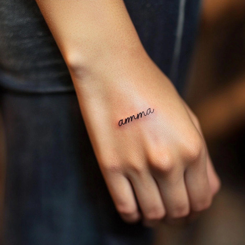 Amma Tattoo Designs on Hand | Tattoo Designs World