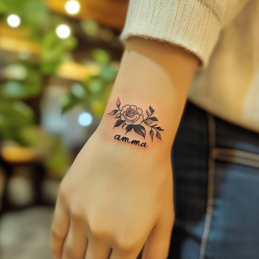 Amma Tattoo Designs on Hand | Tattoo Designs World