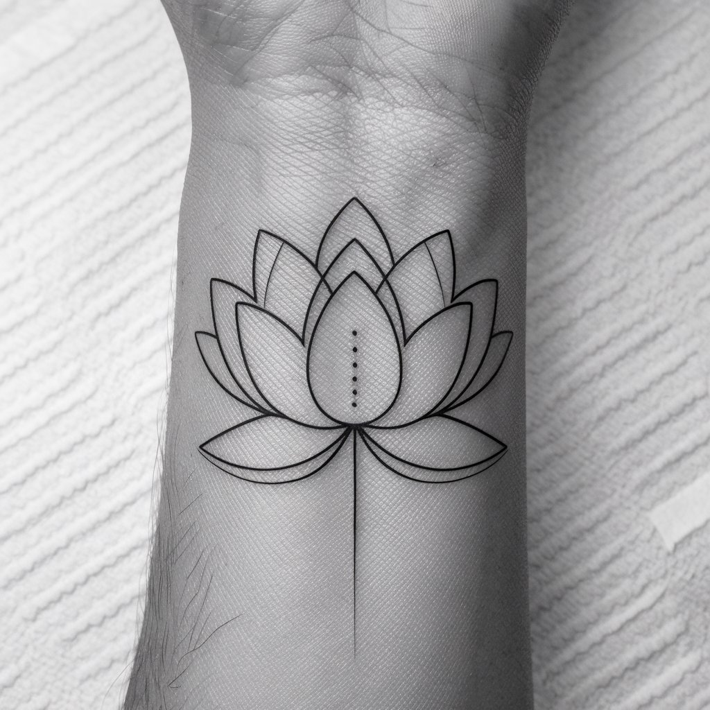 Simple Lotus tattoo design | Tattoo Designs World