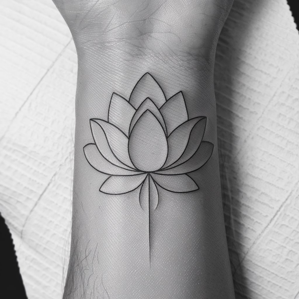 Simple Lotus tattoo design | Tattoo Designs World