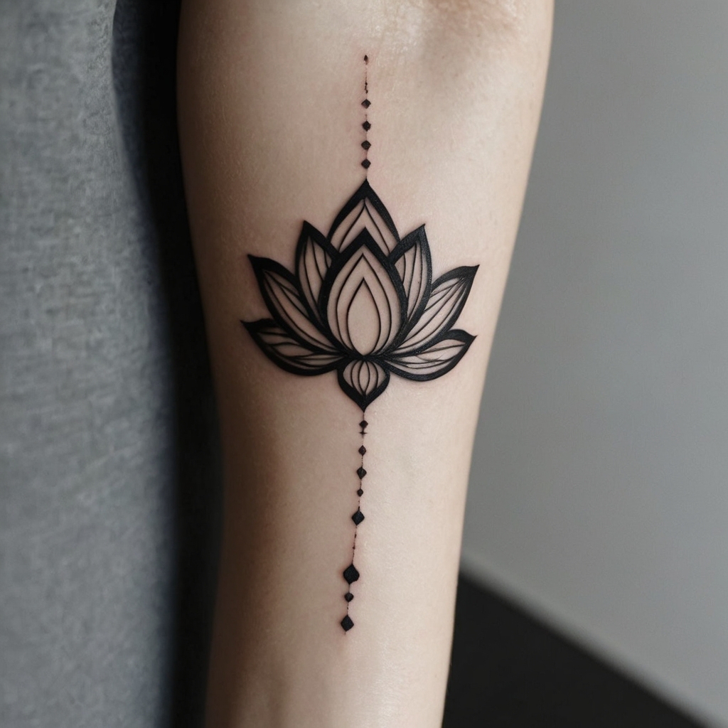 Simple Lotus tattoo design | Tattoo Designs World