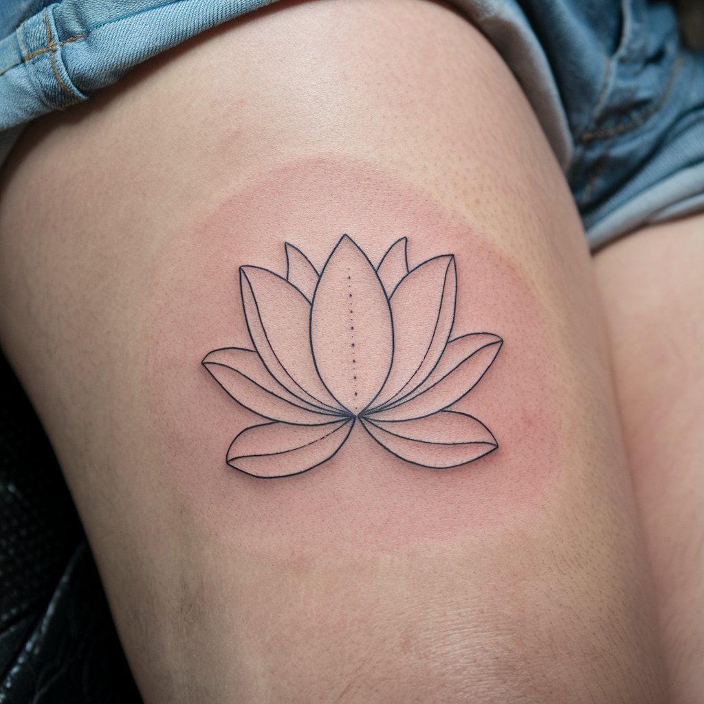Simple Lotus tattoo design | Tattoo Designs World
