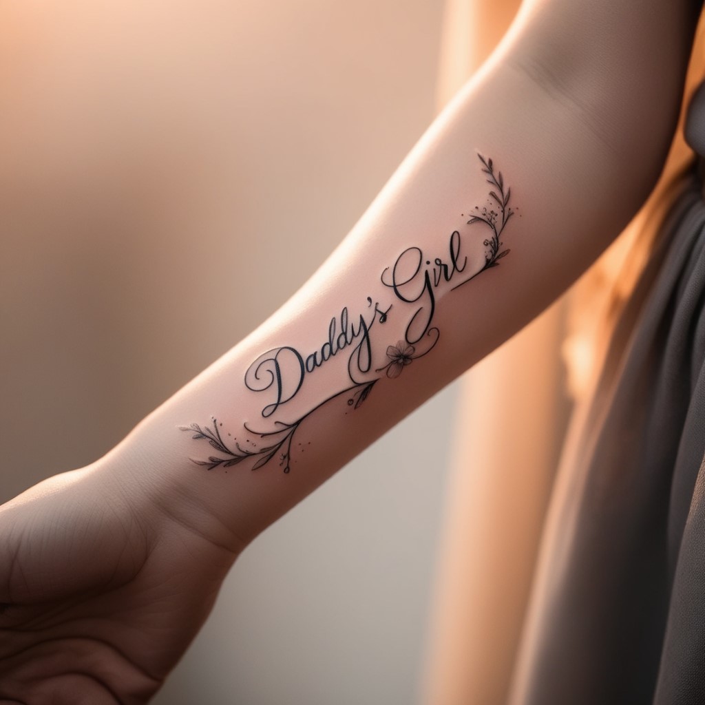 15 Stunning Daddy's Girl Tattoo Designs to Celebrate Love